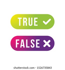 Myth Fact Buttons Banners True False Stock Vector (Royalty Free) 1650963352