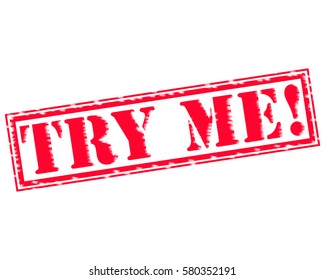 Try Me Red Stamp Text On Stock Illustration 580352191 | Shutterstock