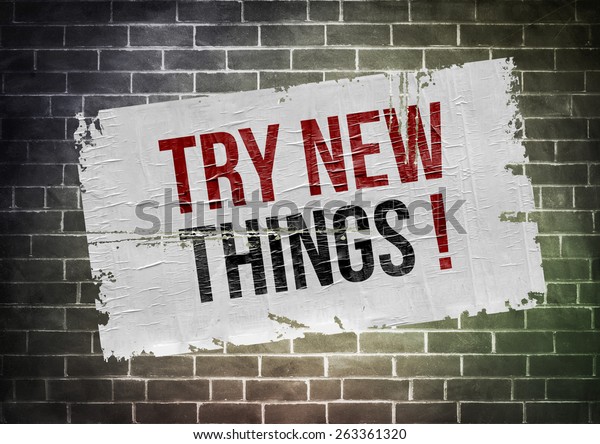 Try New Things Poster Concept Stock Illustration 263361320 | Shutterstock