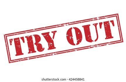 Try Out Stamp Stock Illustration 424458841 | Shutterstock