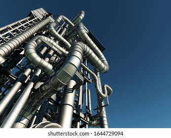 Tubes Factory Sky3d Render Stock Illustration 1644729094 | Shutterstock