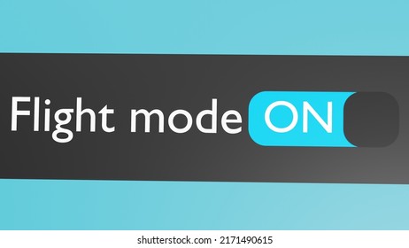 Turn On Flight Mode Button Slider Stock Illustration 2171490615 ...