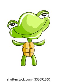 Cute Super Turtle Cartoon Stock Vector (Royalty Free) 213277216 ...