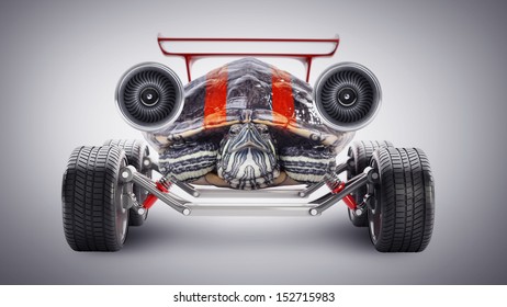 Turtle Jet Engine Isolated On White Stock Photo (Edit Now) 164493995