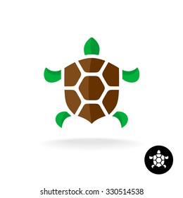 Turtle Logo Shield Shaped Shell Stock Vector (Royalty Free) 297687893