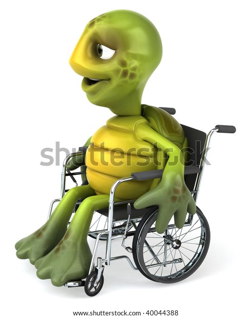Turtle Wheelchair Stock Illustration 40044388 | Shutterstock