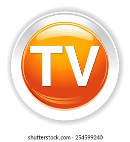 Tv Button Stock Illustration 246894292