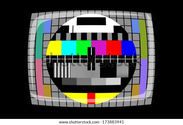 Tv Color Test Pattern Test Card 스톡 일러스트 173883941