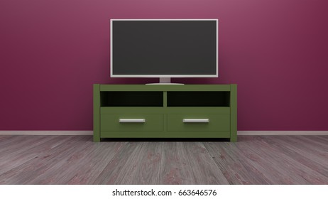 Tv Display 3d Render 库存插图 663646573 | Shutterstock