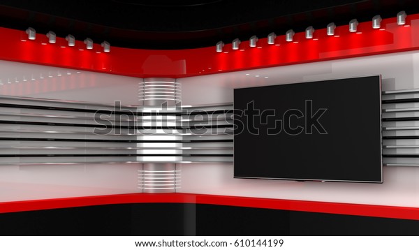 Tv Studio Backdrop Tv Shows On Stock Illustration 610144199 | Shutterstock