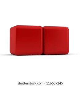 Two 3d Simple Red Cubes Blank Stock Illustration 116687245 | Shutterstock