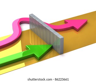 Two Arrow Competition Concept Stock Illustration 86223661 | Shutterstock