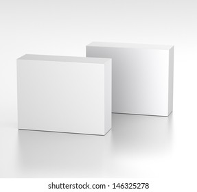 Three White Empty Box Template Medical Stock Illustration 117251491