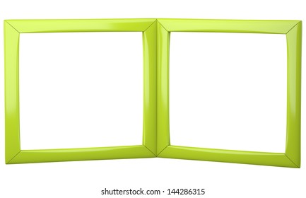 Two Blank Picture Frames Isolated On Stock Illustration 144286315 ...