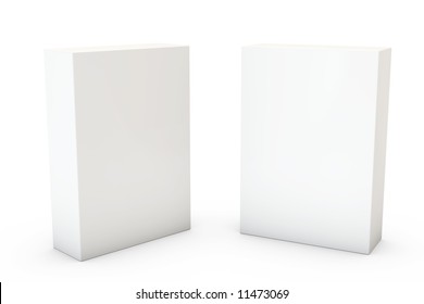 Two Boxes Isolated Over White Background Stock Illustration 11473069 ...