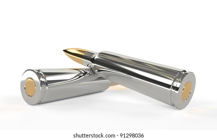 Two Bullets On White Background Stock Illustration 91298036 | Shutterstock