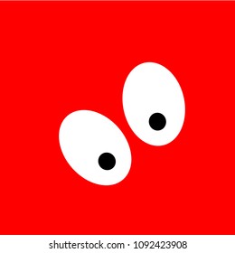 Two Eyes Looking Stock Illustration 1092423908 | Shutterstock