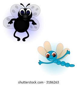 Fly Vector Stock Vector (Royalty Free) 3186259
