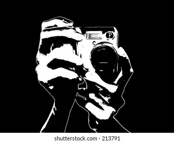 Two Hands Holding Camera Stock Illustration 213791 | Shutterstock