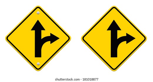 Two Intersection Sign Stock Illustration 181018877 | Shutterstock