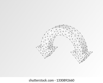 Two Joined Arrows Pointing Down Symbol Stock Illustration 1330892660 ...
