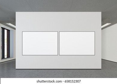Two Large Blank Horizontal Posters Gallery: ภาพประกอบสต็อก 658152307 ...