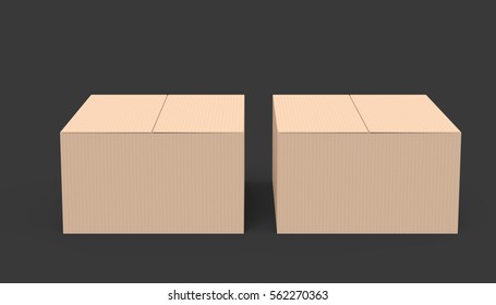 Package Box Die Cut 3d Mock Stock Vector (Royalty Free) 1142631821