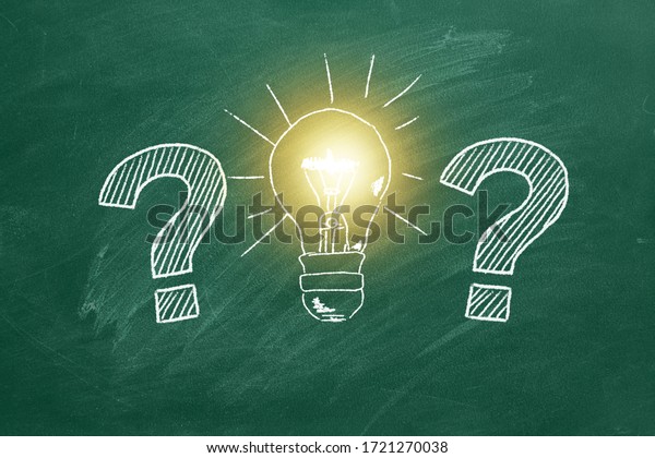Two Question Marks Turns Into Light Stock Illustration 1721270038 ...