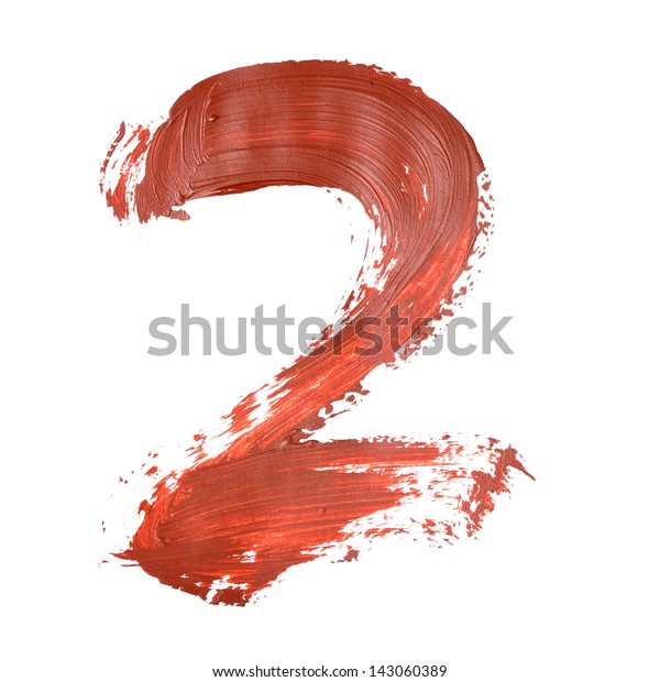 Two Red Numbers Over White Background : illustration de stock 143060389