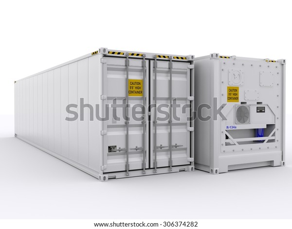Two Reefer Containers Stock Illustration 306374282 | Shutterstock