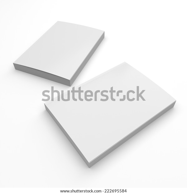 Two Thick Catalogs Magazines Perspective A4 Stock Illustration ...