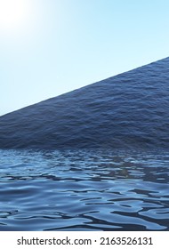 Two Water Surfaces Different Angles 3d Stock Illustration 2163526131 ...