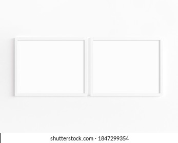 Two White Horizontal Frames 8x10 On Stock Illustration 1847299354 ...