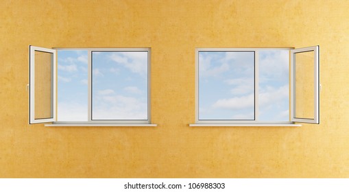 Window Glass Front View Architecture Vector Stock Vector (Royalty Free ...