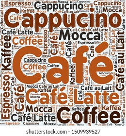 Types Cafe Word Cloud Stock Illustration 1509939527 | Shutterstock