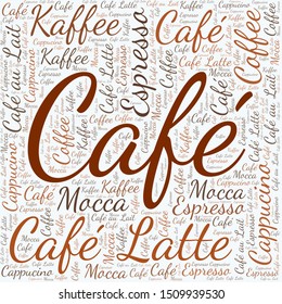 Types Cafe Word Cloud Stock Illustration 1509939530 | Shutterstock