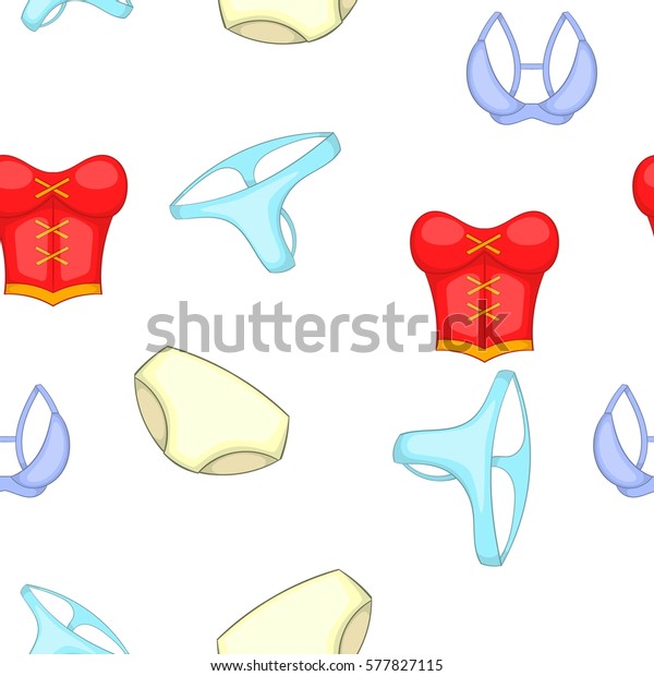 Types Underwear Pattern Cartoon Illustration Types Stock Illustration ...