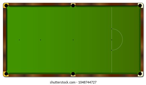 Typical Full Size Snooker Table Layout Stock Illustration 1048744727 ...