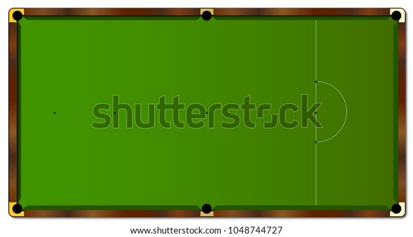 Typical Full Size Snooker Table Layout Stock Illustration 1048744727 ...