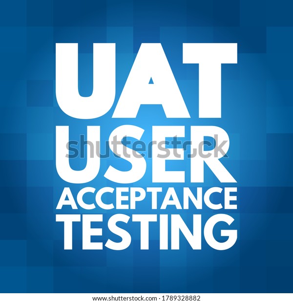 Uat User Acceptance Testing Acronym Technology Stock Illustration ...