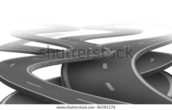 Uncertain Path Future Strategy Dilemma Concept Stock Illustration 86581576