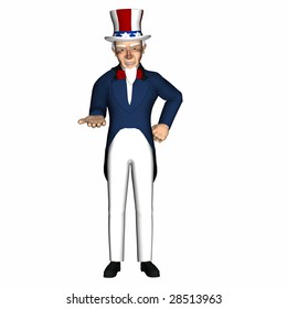 Uncle Sam His Hand Out Demanding: ilustración de stock 28513963 ...