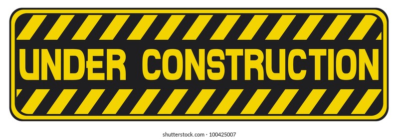 Under Construction Sign Stock Illustration 100425007 | Shutterstock