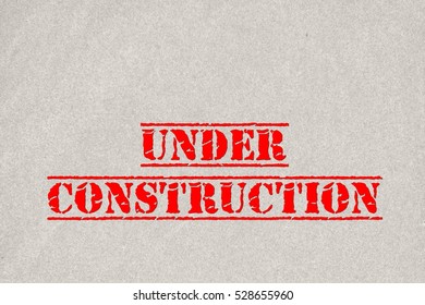 Under Construction Text Stock Illustration 528655960 | Shutterstock