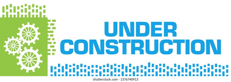 Under Construction Text Written Over Blue Stock Illustration 1376740913 ...