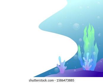 Underwater Abstract Flat Gradient Background Illustration Stock ...