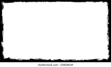 Unique Black Border Frame White Background Stock Illustration 234038149