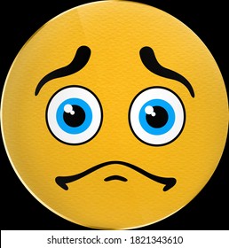 Unique Funny Oops Expression Face Stock Illustration 1821343610 ...
