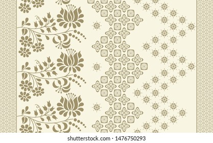 Unique Geometric Design Textile Background Stock Illustration ...