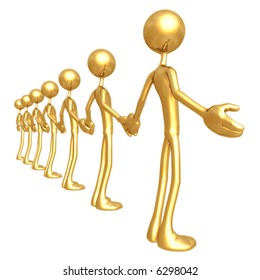 Unity Chain Holding Hands Stock Illustration 6298042 | Shutterstock